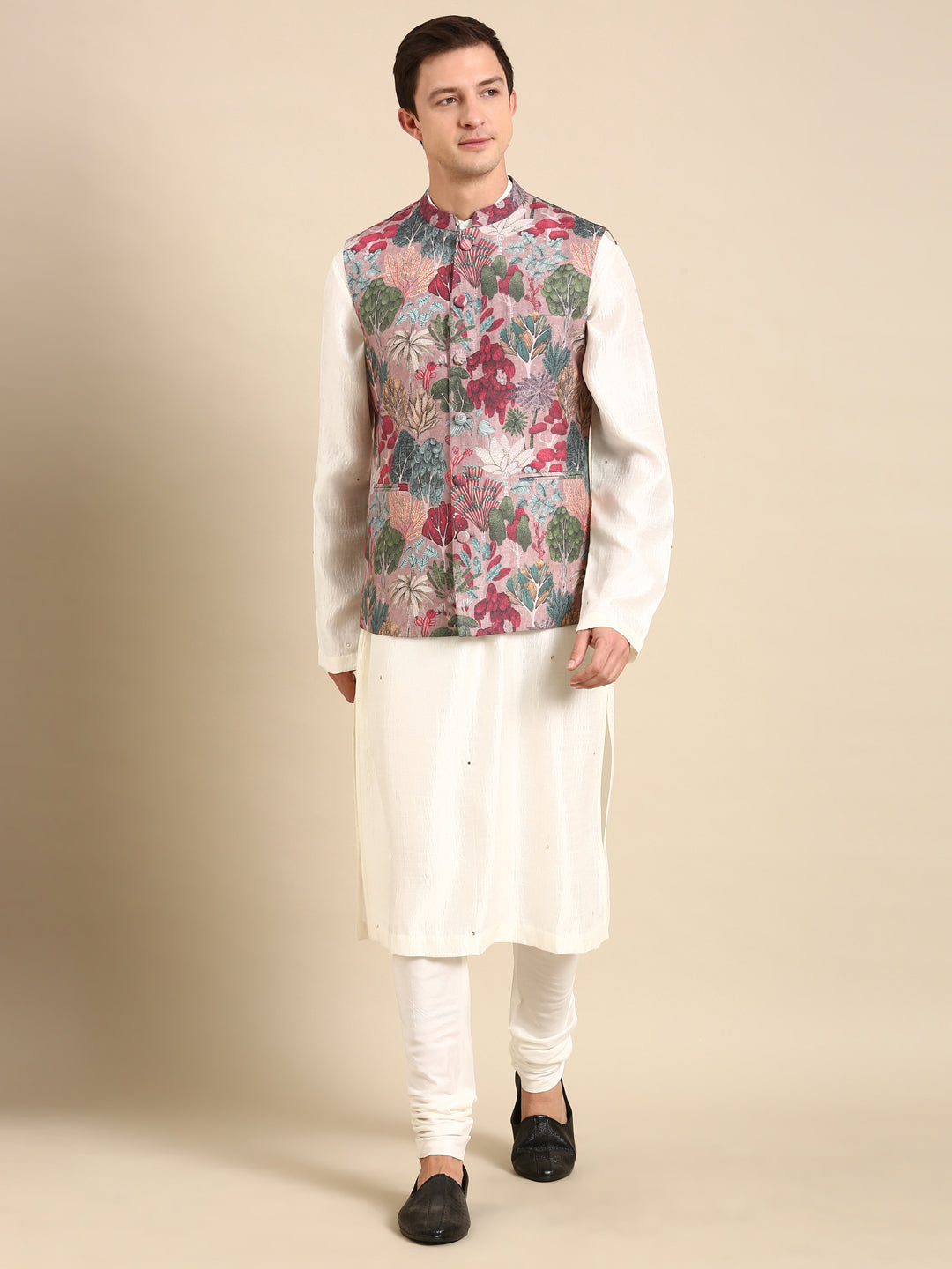 Salmon Pink Modi Jacket - Mayank Modi – Mayank Modi Fashions