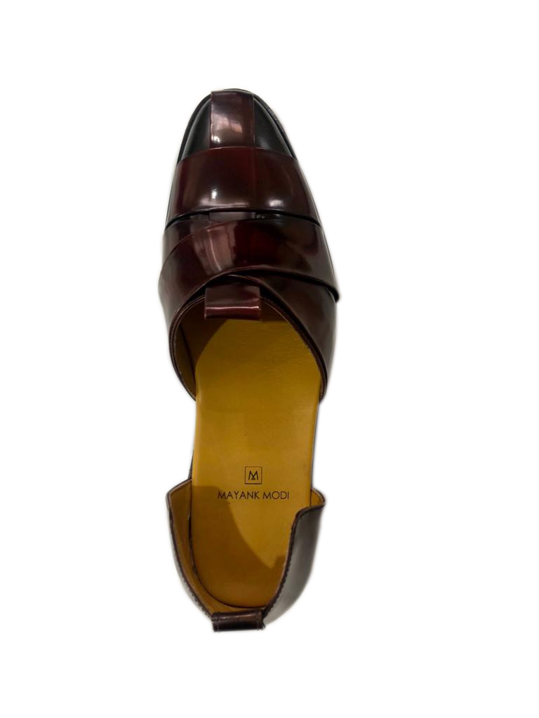 Men's Sandals in Malt Brown Leather - Mayank Modi – Mayank Modi Fashions